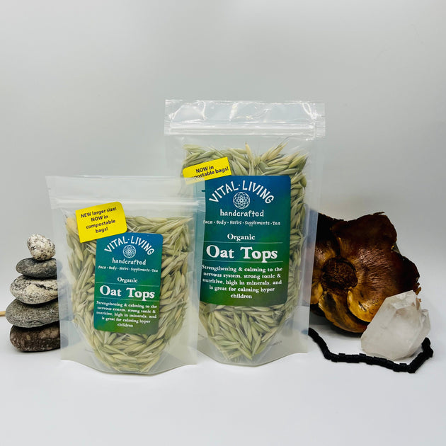 Oat Tops (Organic) | Vital Living Herbs And Nutrition